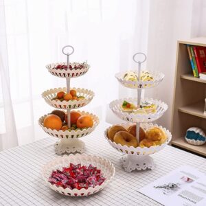 ZHUHW Household Multi-Layer Fruit Plate Table Bowl Creative Nordic Style Snack Plate Fruit Basket Tableware (Color : D, Size : 46 * 15.5cm)