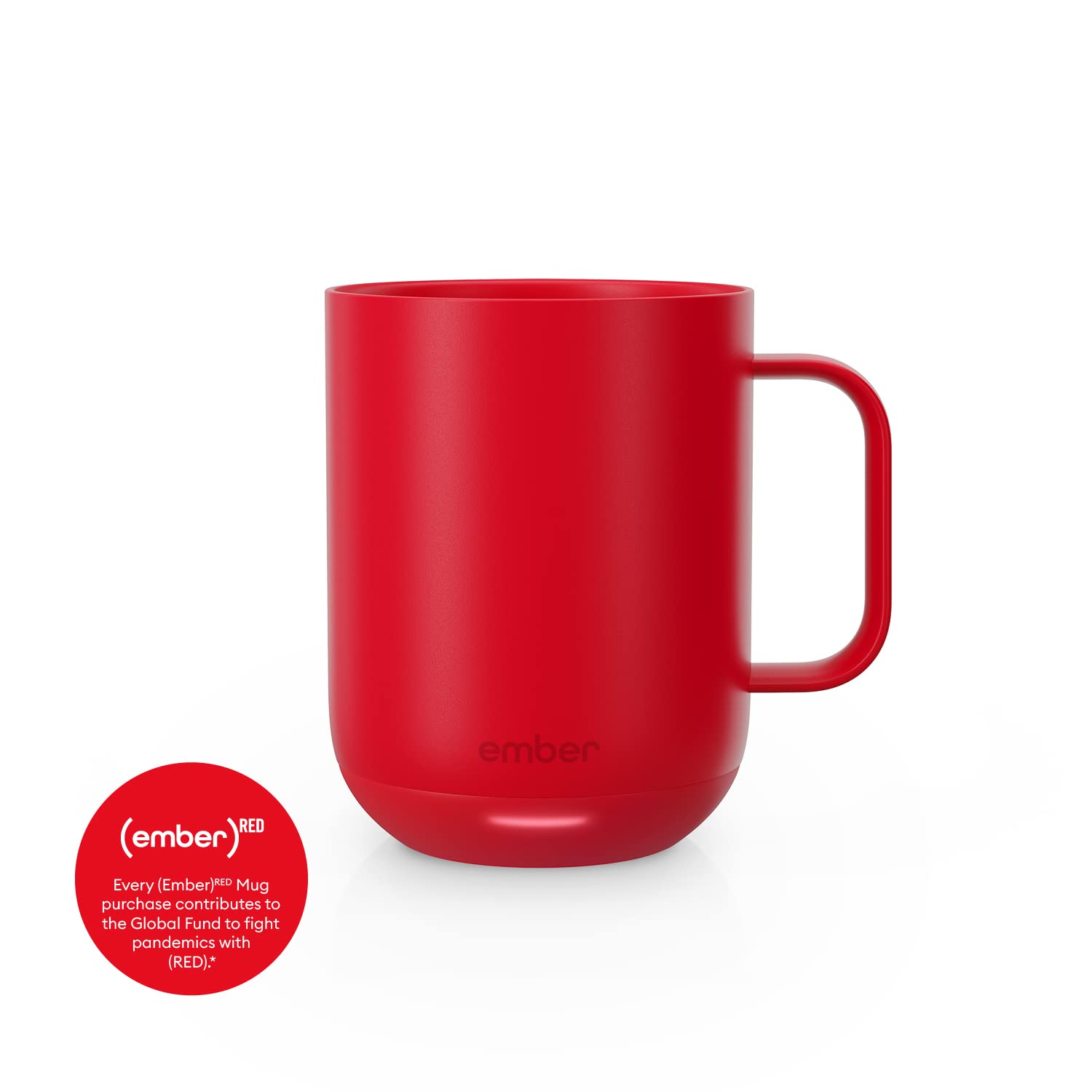 Ember Temperature Control Smart Mug 2, 10 Oz, App-Controlled Heated Coffee Mug with 80 Min Battery Life and Improved Design, (PRODUCT) RED