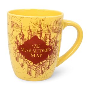 silver buffalo harry potter marauder's map ceramic mug | holds 25 ounces