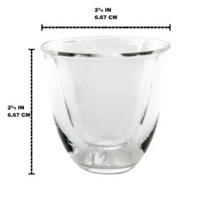 Mian Double Walled Thermo Espresso Glasses, Set of 6