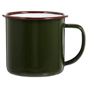 hemoton hiking backpack enamel mug cup enamel mug vintage iron water cup small tass hot pot coffee tin mug metal camping cup for tea beverage whiskey wine (green) hot cocoa mug camping gear