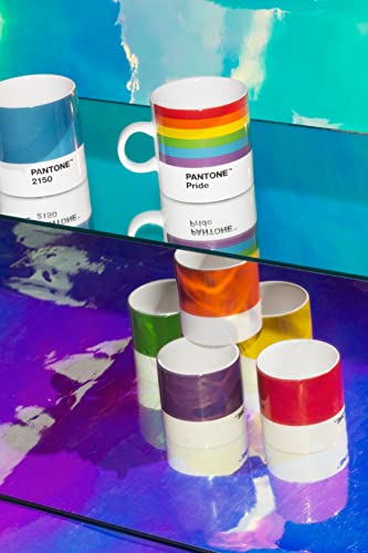 Pantone Copenhagen.design Espresso Cup, Small Coffee Cup, fine China (Ceramic), 120 ml, Pride - in Gift Box