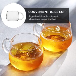 Hemoton 300 ML Glass Water Cup Milk Cup Juice Cup Drink Glasses Glass Mugs Glass Milk Mugs Tea Cup Clear Glass Coffee Mugs Coffee Cups Beverage Mug