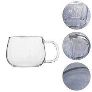 Hemoton 300 ML Glass Water Cup Milk Cup Juice Cup Drink Glasses Glass Mugs Glass Milk Mugs Tea Cup Clear Glass Coffee Mugs Coffee Cups Beverage Mug