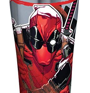 Tervis Triple Walled Marvel - Deadpool Insulated Tumbler Cup Keeps Drinks Cold & Hot, 20oz - Stainless Steel, Iconic