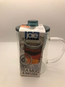 joie glass tea mug and infuser