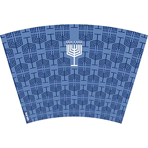 Tervis Chanukah Hanukkah Menorah Pattern Made in USA Double Walled Insulated Tumbler Travel Cup Keeps Drinks Cold & Hot, 24oz, Classic