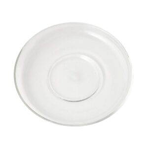 muji heat proof glass saucer