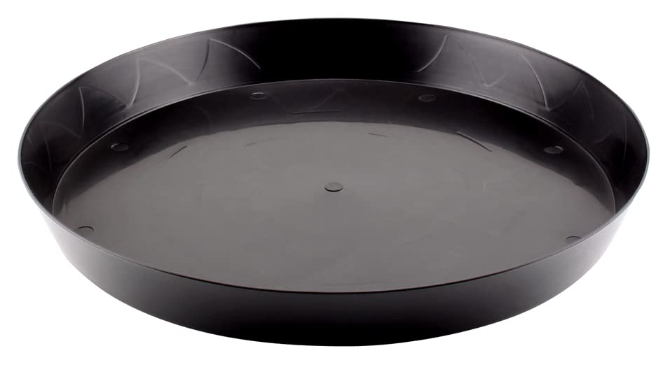 Gro Pro Plant Saucer, 16-Inch, Black