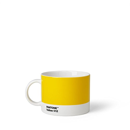 Pantone Tea Cup Porcelain, 475 ml, Porcelain, Yellow 012, 10.4 x 10.4 x 8 cm