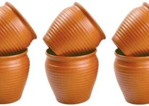 Generic Kullad Cup Chai Kullad Kulhad Tea Cup Tea Cups Set Peck Of 6 ( Ceramic ) Dishwasher Safe