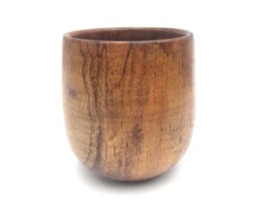 islandoffer japanese wooden tea cup, 4 oz, 120 ml