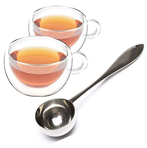 VAHDAM, Perfect Serve Tea Spoon & Shimmer Double Walled Insulated Cup (Set of 2)