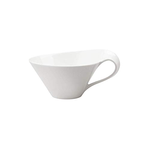 Villeroy & Boch New Wave Tea Cup, 7.5 oz, Premium Porcelain, White