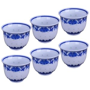 woonsoon chinese handmade kungfu tea cup 80 ml,bone china blue and white tea cups set of 6,ceramic tea mugs without handles,best gift