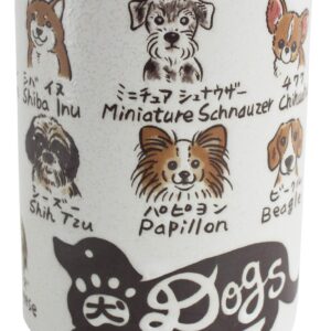 Mino ware Japanese Ceramics Sushi Yunomi Chawan Tea Cup Various Dogs made in Japan (Japan Import) YAY051