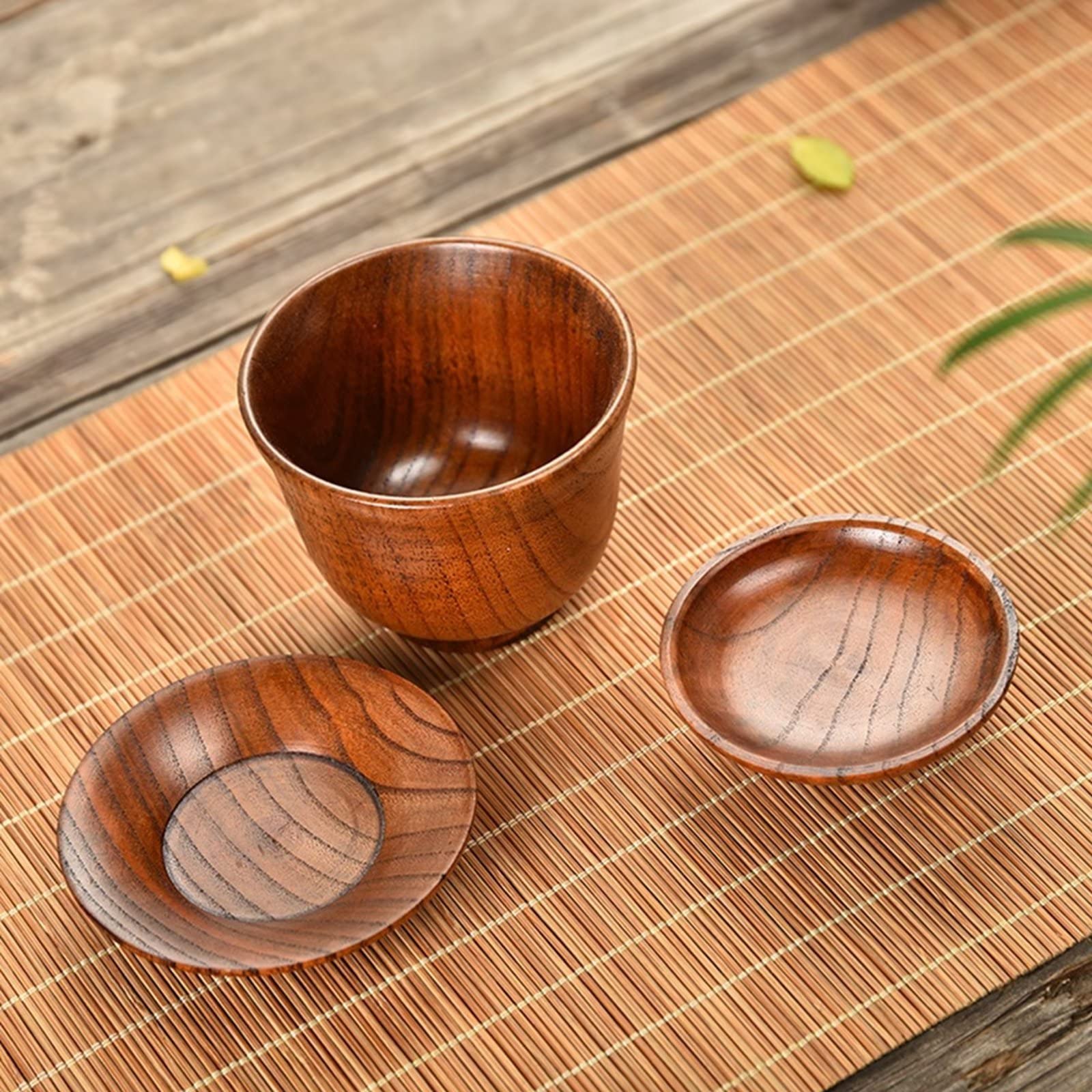 Aritjt Chinese Tea Cup Set,Tea Cup With Tray with 3 Piece Tasting Cup