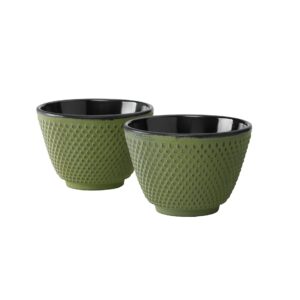 bredemeijer Cast Iron Tea Cups Set of 2 Green XILIN