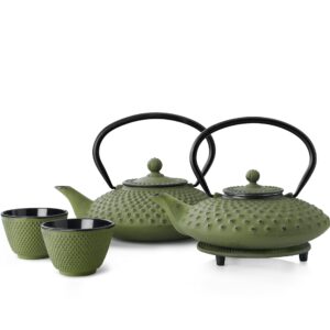 bredemeijer Cast Iron Tea Cups Set of 2 Green XILIN