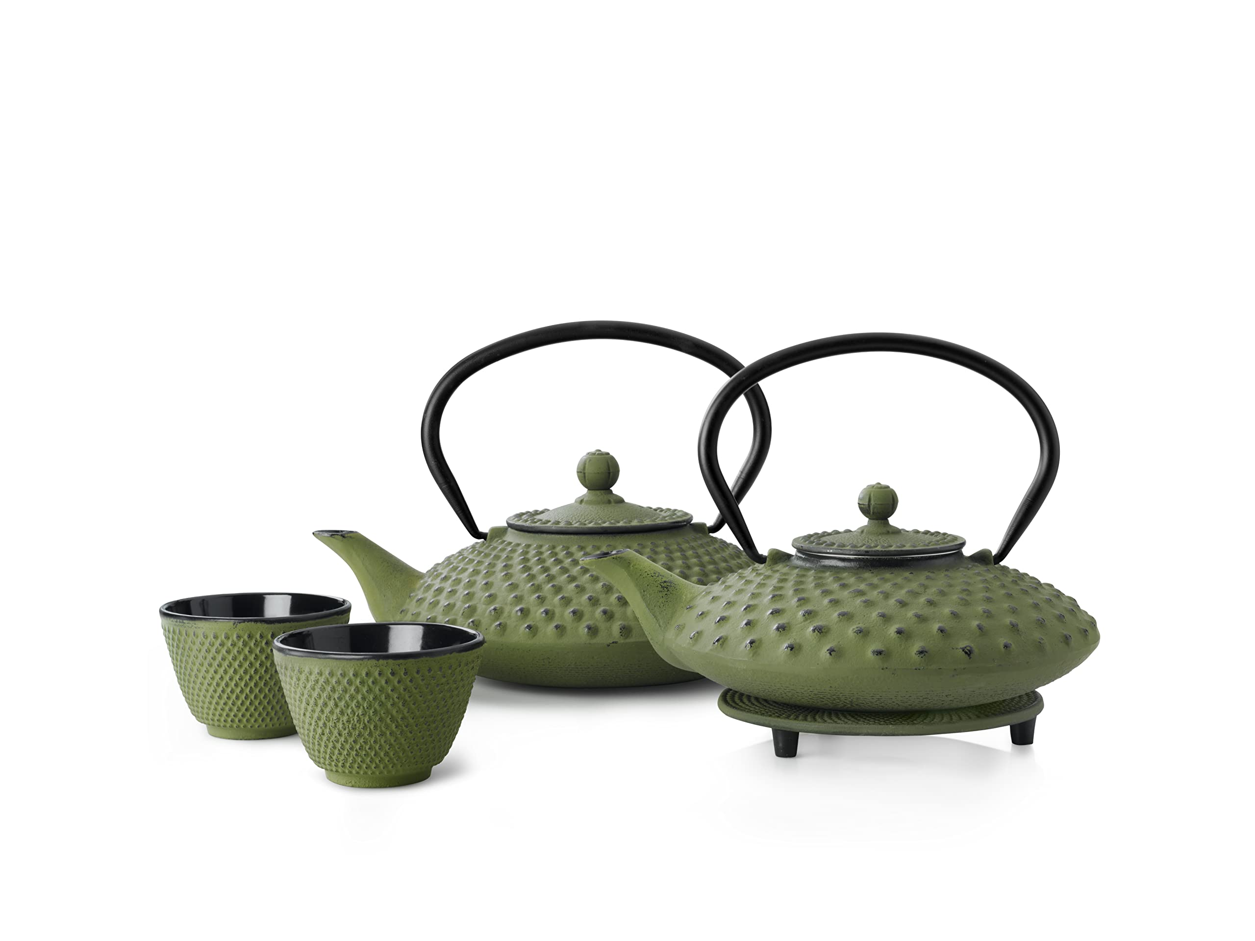 bredemeijer Cast Iron Tea Cups Set of 2 Green XILIN