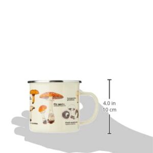 Gift Republic Mushroom Enamel Mug and Socks Set, Off-white