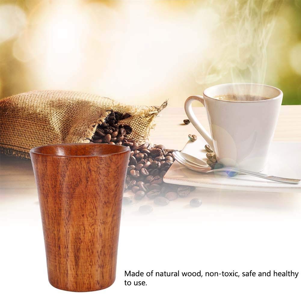 Delaman Jujube Wood Tea Cup, Handmade Primitive Top-Grade Natural Wooden Tea Drinking Cup For Beer, Coffee Cup,Milk Container