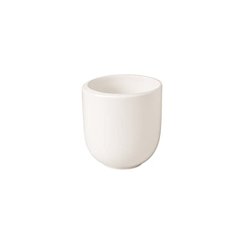 Villeroy & Boch NewMoon Mug Without Handle, Modern Cup for Tea and Coffee Premium Porcelain, White, Dishwasher Safe