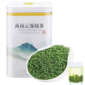 green tea - cloud and mist premium loose leaf green tea (4.40 oz) - alpine cloud green tea高山云雾绿茶125g