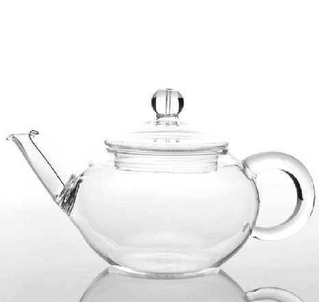 Moyishi Glass Teapot Tea Cup Glass with Infuser and Lid Green Tea Cup (200ml Tea pot)