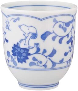 sunupii 630132 indigo arabesque porcelain teacup, comes in a presentation box