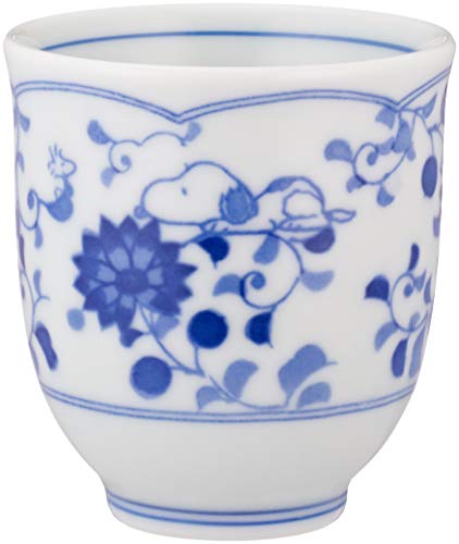 Sunupii 630132 Indigo Arabesque Porcelain Teacup, Comes in a Presentation Box