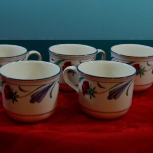 Lenox Chinastone Poppies on Blue coffee/tea cup