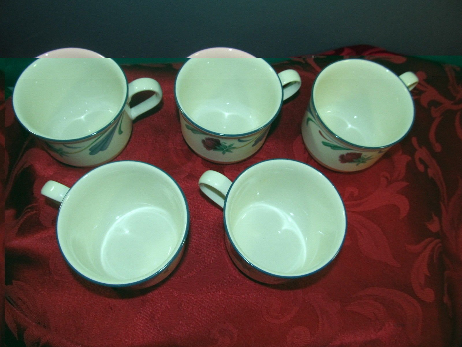 Lenox Chinastone Poppies on Blue coffee/tea cup