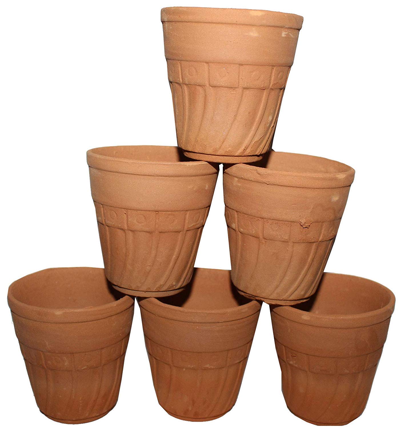 Baked Clay Khullad Cups Tandoori Chai Tea Cup Set of 6 (100ml)