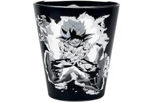 glass glass large glass - goku and vegeta - dragonball super - 400ml - abystyle