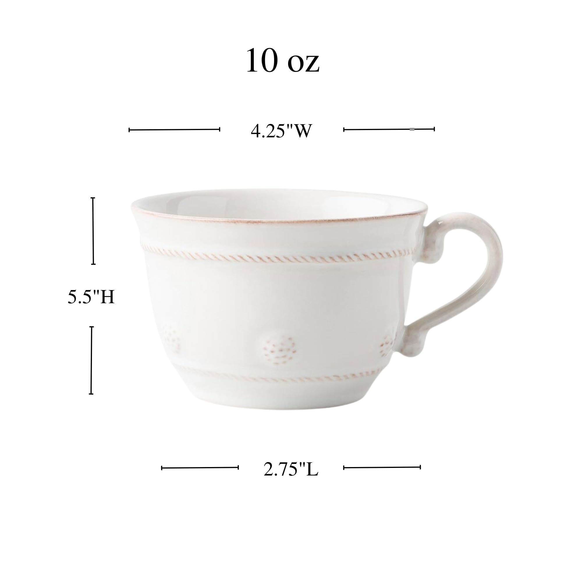 Juliska Berry & Thread Tea Cup - Whitewash