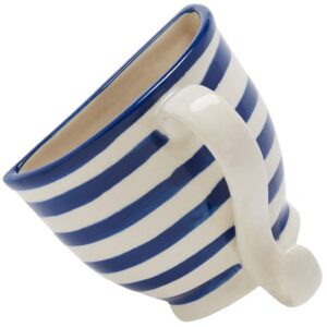 C.R. Gibson Tea Cup Chalk Holder-Ceramic, Blue & White