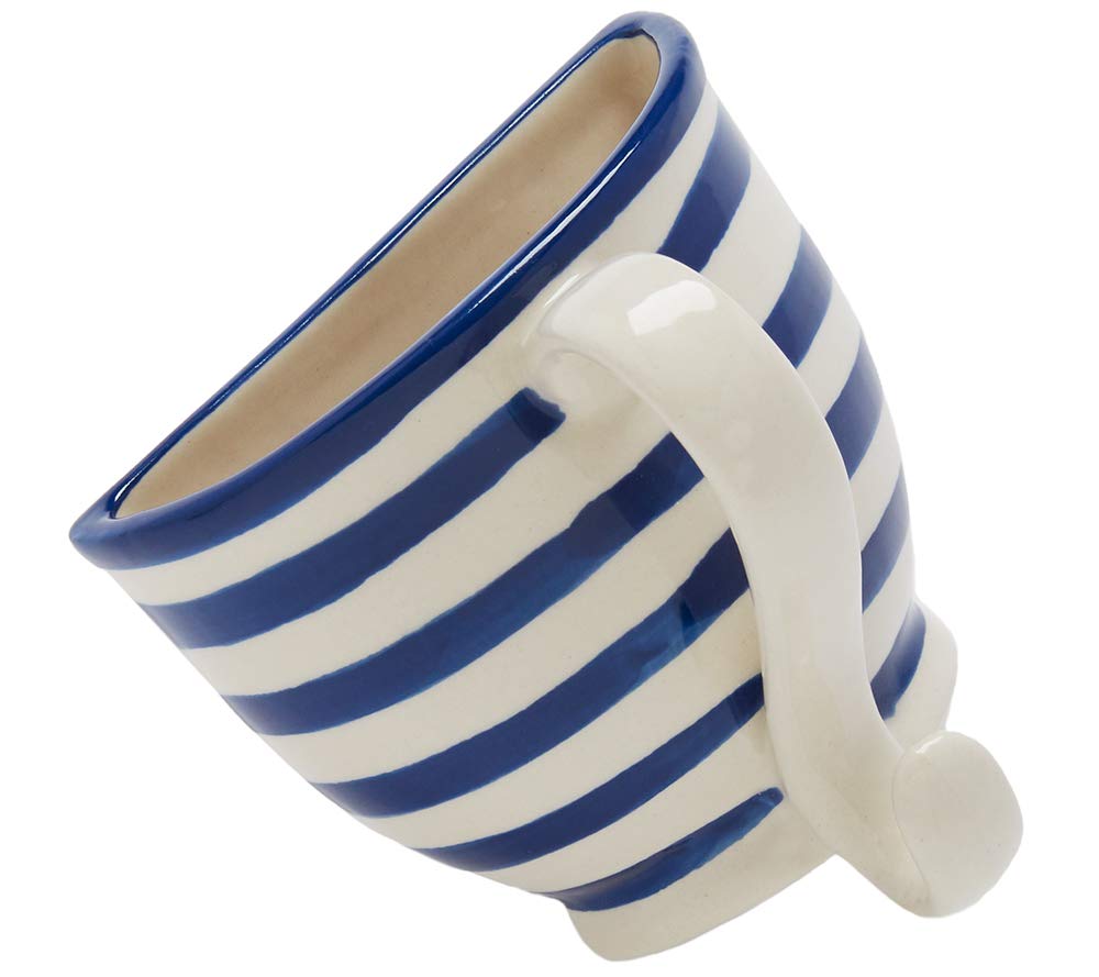 C.R. Gibson Tea Cup Chalk Holder-Ceramic, Blue & White