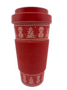 red snowflake coffee & tea cup - christmas holiday collection