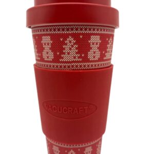 Red Snowflake Coffee & Tea Cup - Christmas Holiday Collection