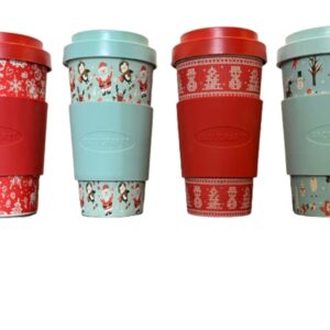 Red Snowflake Coffee & Tea Cup - Christmas Holiday Collection