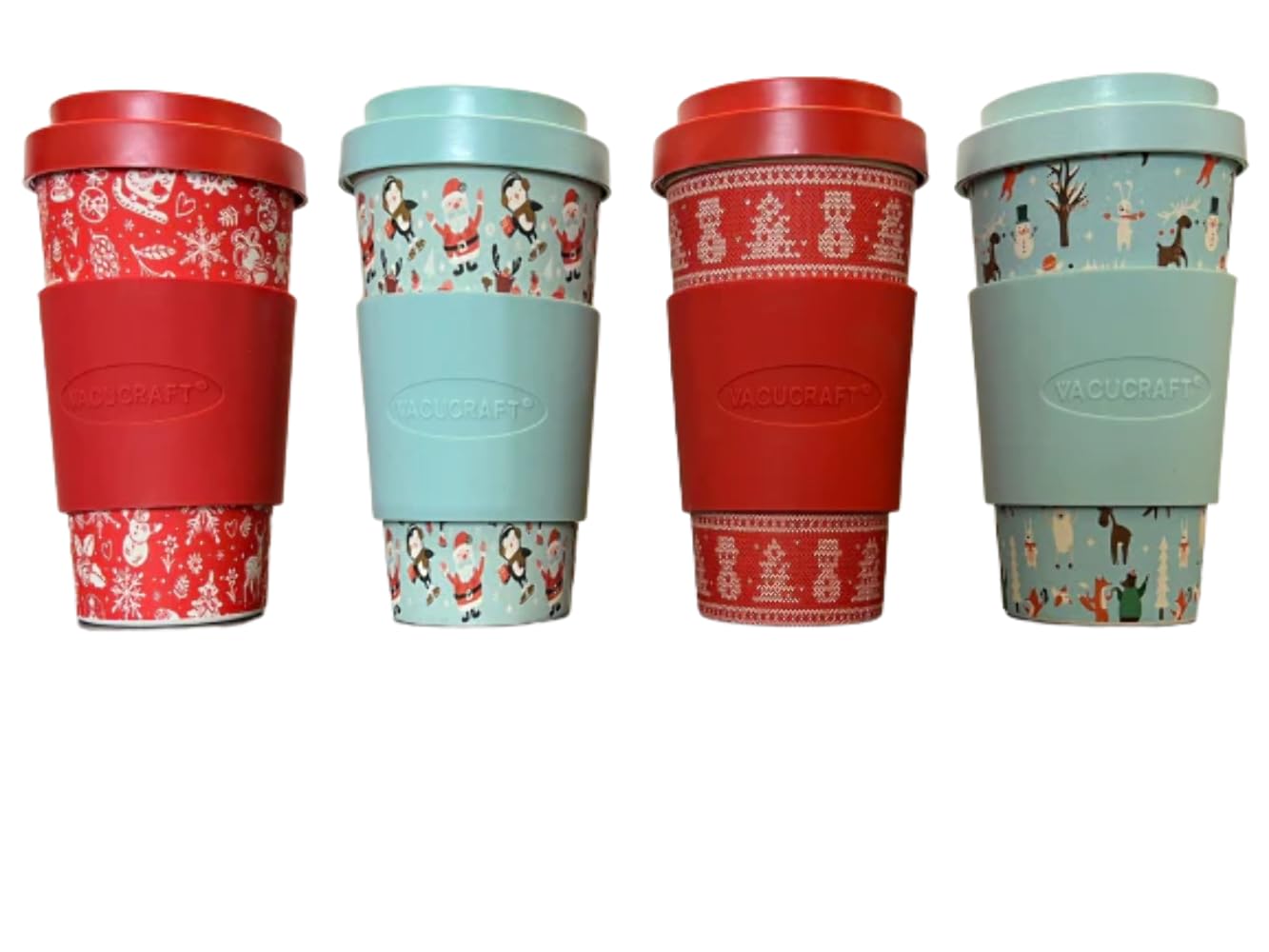 Red Snowflake Coffee & Tea Cup - Christmas Holiday Collection