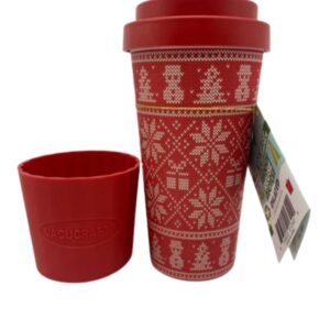 Red Snowflake Coffee & Tea Cup - Christmas Holiday Collection