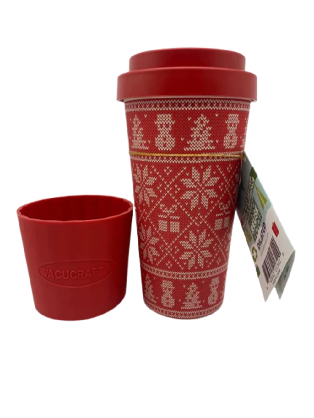 Red Snowflake Coffee & Tea Cup - Christmas Holiday Collection