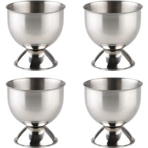 egg cups set for hard soft boiled egg stainless steel egg tray holder kitchen tool