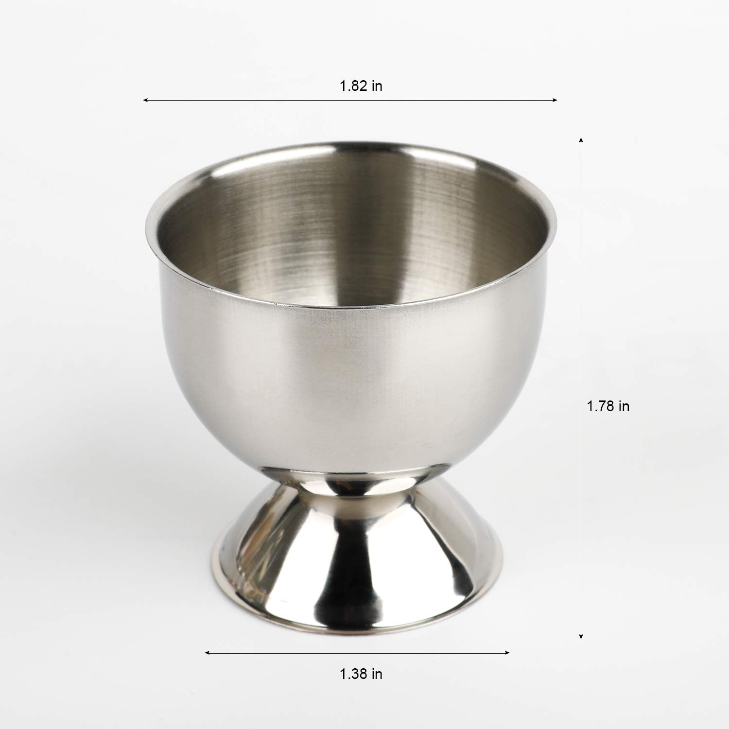 Egg Cup Holder Set for Soft Boiled Eggs Include 6 Stainless Steel Egg Tray Kitchen Tool