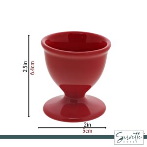 Soft Boiled Egg Cups Set of 2 Red