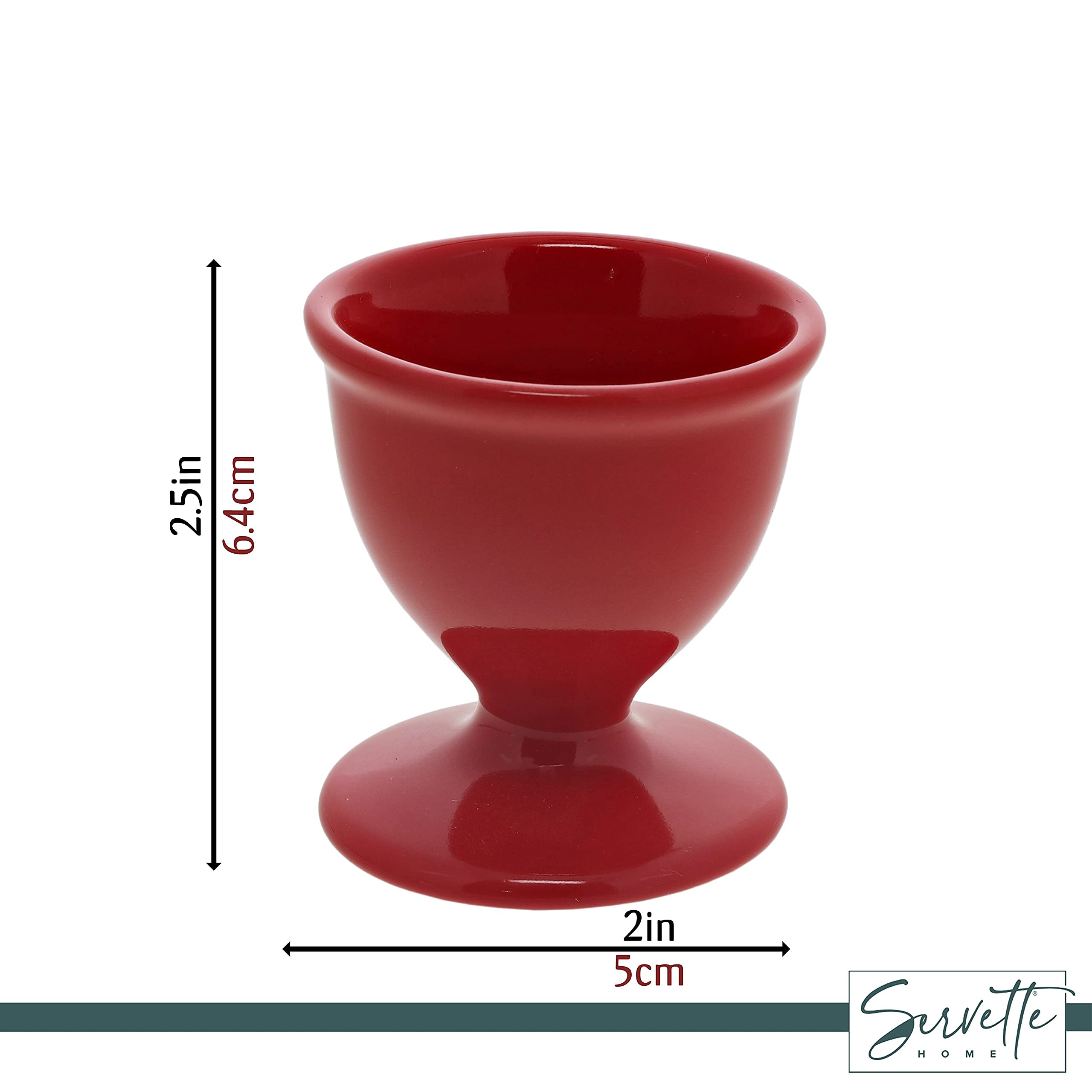 Soft Boiled Egg Cups Set of 2 Red