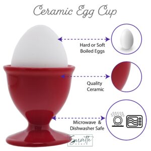 Soft Boiled Egg Cups Set of 2 Red