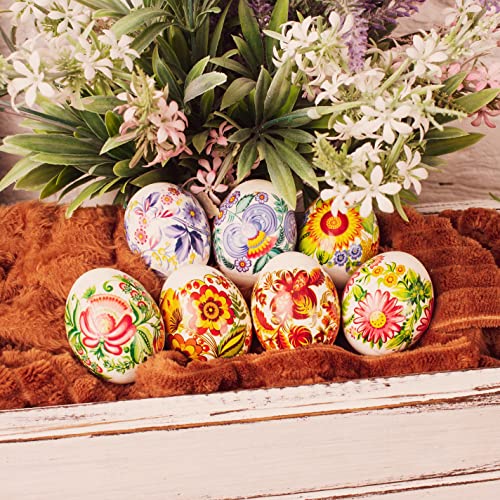 LOVARE Lot 7 Heat Shrink Wrap Sleeve Decoration Easter for 49 Eggs Flowers, Icons by QG group